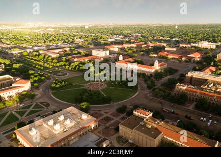 Aerial views of Texas Tech University in Lubbock Stock Photo - Alamy