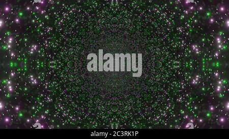Cosmic environment with millions of bright green lights Stock Photo - Alamy