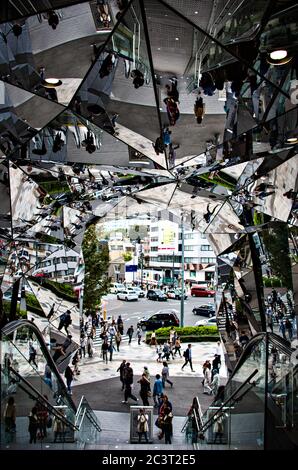 Hall of Mirrors entrance at the Tokyu Plaza building in Omotesando ...