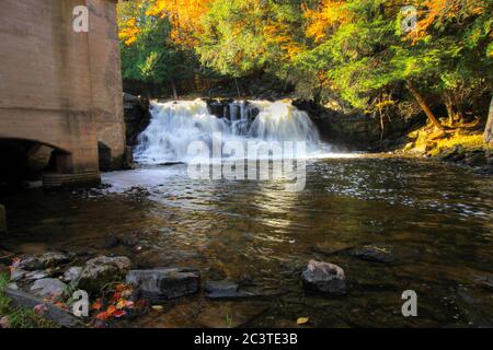 Powerhouse Falls. Powerhouse Falls is a waterfall located in Baraga ...