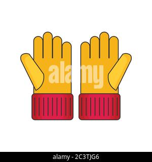 Soccer gloves icon on white background for graphic and web design ...