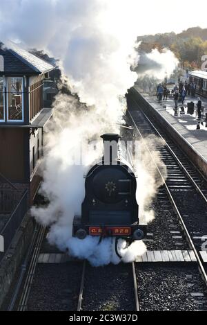 Caledonian Railway Locomotive 828 Stock Photo - Alamy