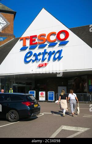 Tesco Extra supermarket at Hatfield, UK Stock Photo - Alamy