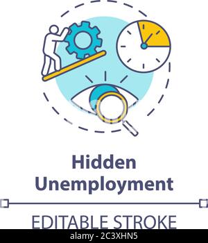 Underemployment concept icon Stock Vector Image & Art - Alamy