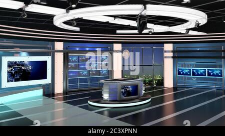 Simple Tv Studio Set