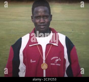 RUNNER, South Sudanese marathoner Guor Marial (aka Guor Mading Maker ...