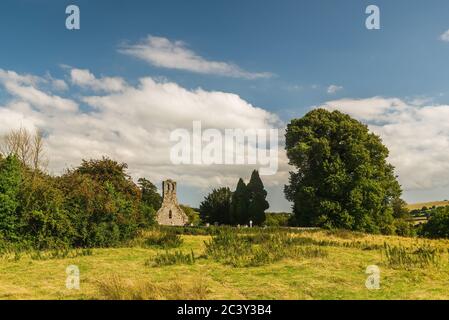 Church and cemetery at Dowth Ireland Stock Photo - Alamy