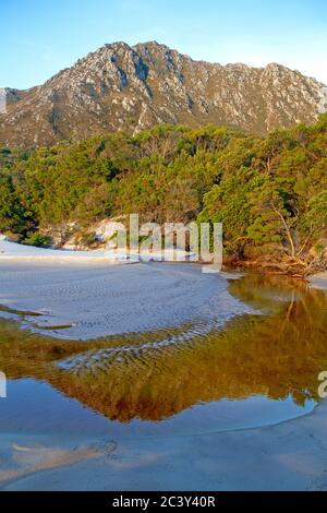 Bramble Cove on Bathurst Harbour in Tasmania's Southwest National Park ...