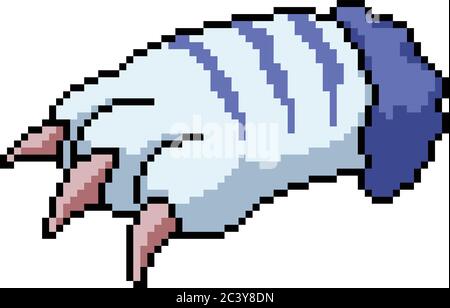 vector pixel art isolated tiger claw Stock Vector Image & Art - Alamy