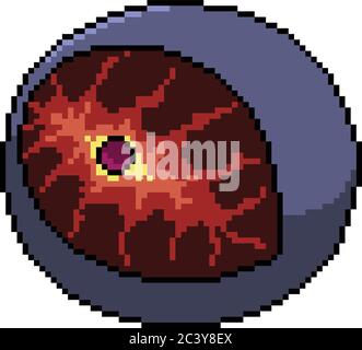 vector pixel art eye isolated cartoon Stock Vector Image & Art - Alamy