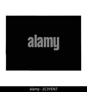 Colorado, state of USA - solid black outline map of country area ...