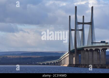 The Second Severn Crossing (Prince of Wales Bridge) is the M4 motorway ...
