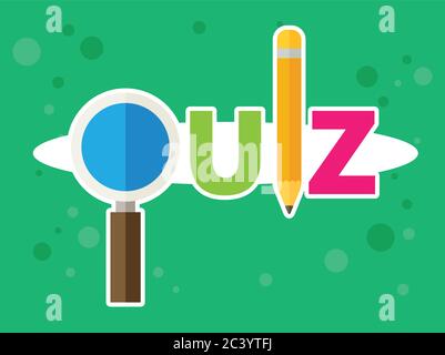 Quiz related concept vector illustration Stock Vector Image & Art - Alamy