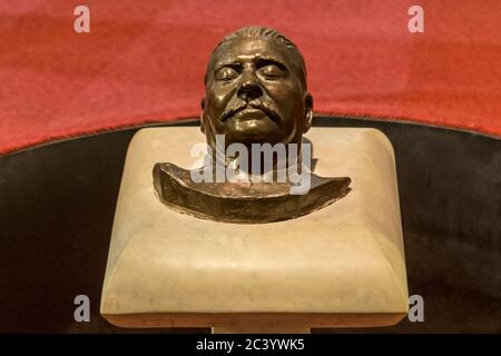 Death Mask of Joseph Stalin at the Stalin Museum in Gori, Georgia Stock ...