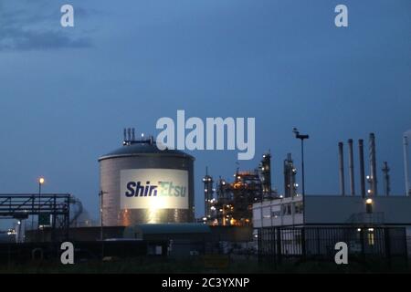 Shin Etsu PVC Factory, Port of Rotterdam, South Holland, Netherlands ...