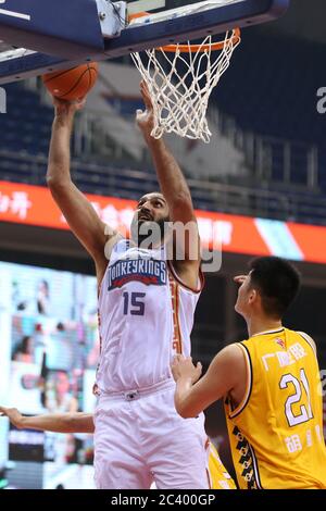 Iranian professional basketball player Hamed Haddadi of Nanjing Tongxi ...