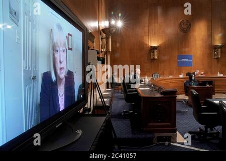 Sen. Patty Murray (D-Wash.) is seen on Capitol Hill Feb. 26, 2025 ...