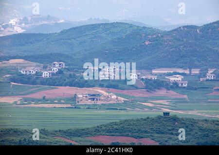 View of DMZ from Paju This photo taken on Jan. 11, 2026, shows a view ...