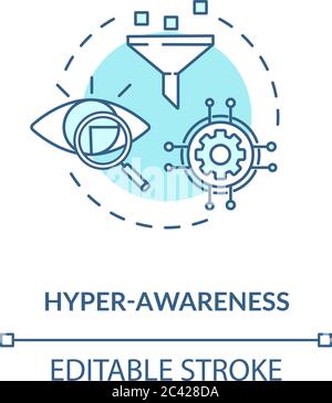 Hyper awareness concept icon Stock Vector Image & Art - Alamy