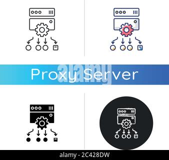 Load balancing black glyph icon Stock Vector Image & Art - Alamy