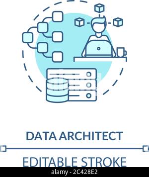 Digital marketing analyst turquoise concept icon. Web analytics ...