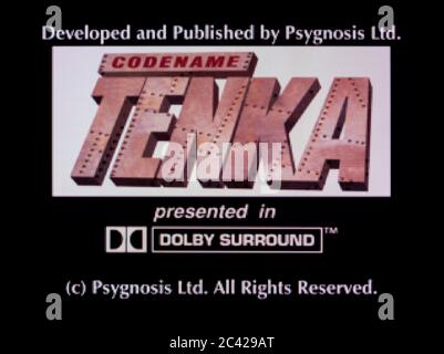 Codename Tenka - Sony Playstation 1 PS1 PSX - Editorial use only Stock ...