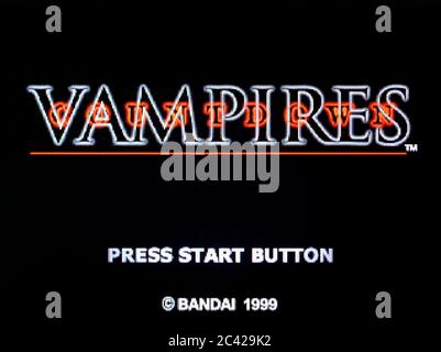 Countdown Vampires - Sony Playstation 1 PS1 PSX - Editorial use only ...