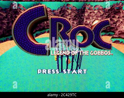 Croc Legend of the Gobbos - Sony Playstation 1 PS1 PSX - Editorial use ...