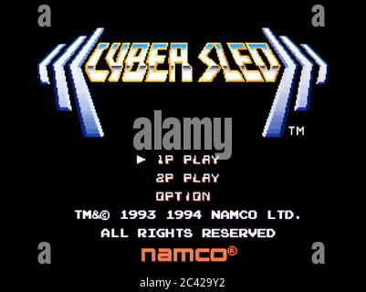 Cyber Sled - Sony Playstation 1 PS1 PSX - Editorial use only Stock ...