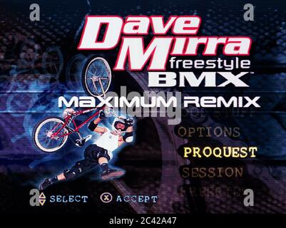 Dave Mirra Freestyle BMX Maximum Remix - Sony Playstation 1 PS1 PSX ...