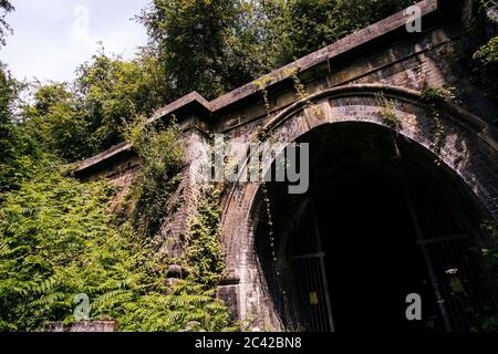 Oxendon Tunnel disused railway tunnel. The Macmillan Way. The Brampton ...