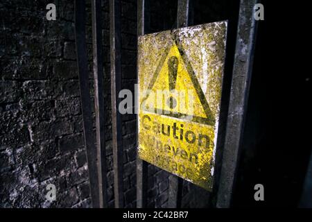 The Oxendon Tunnel on the Brampton Valley Way, a disused railway line ...