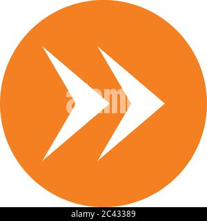 Next arrows or right direction block style icon design of web forward ...