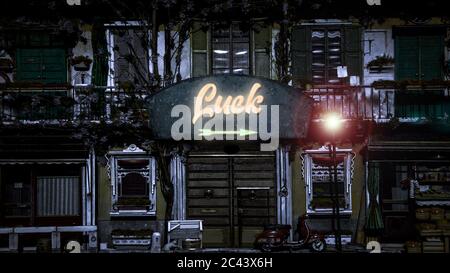 Street Sign the Direction Way to Luck Stock Photo - Alamy