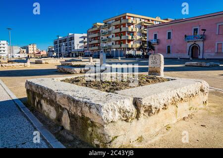 Opening of a grain pit. Piano delle Fosse Granarie, Cerignola, Puglia ...