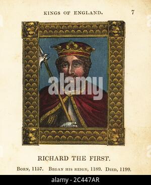 Richard I or Richard the Lionheart, 1157-1199, King of England Stock ...