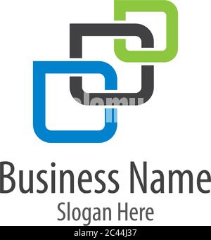 chain icon logo vector template Stock Vector Image & Art - Alamy