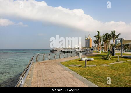 Corniche promenade in Jeddah, Saudi Arabia Stock Photo - Alamy