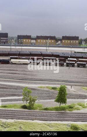 Artificial landscape of a model train Stock Photo - Alamy