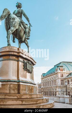 Vienna State Opera in Renaissance arch style, taken on Monday, 17 ...