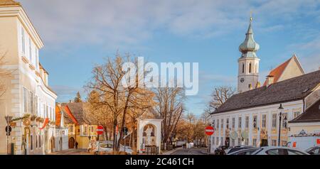 Cityscape of Grinzing - Wine producing village in Vienna Stock Photo ...