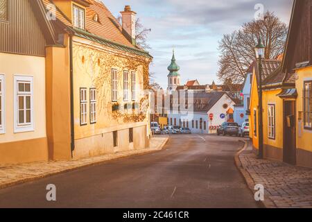 Cityscape of Grinzing - Wine producing village in Vienna Stock Photo ...