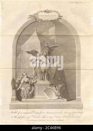 Model of an original design for a Monument to the Memory of General ...