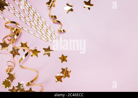 Holiday decor, creative design and party concept - Paper confetti on ...