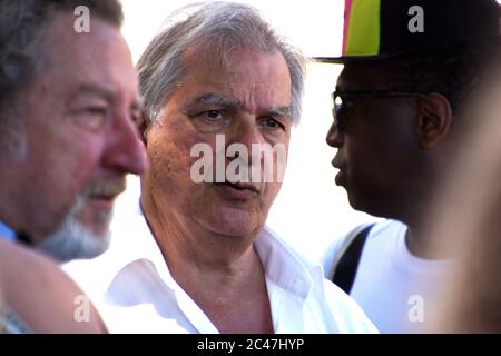 French actor, Gerard Meylan supporting Michele Rubirola and Jean-Marc ...