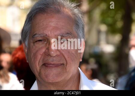 French actor, Gerard Meylan supporting Michele Rubirola and Jean-Marc ...