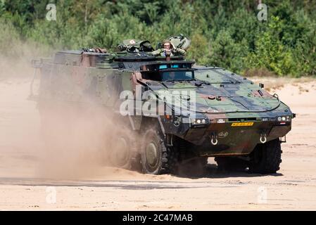 A Boxer MRAV multirole armoured vehicle of the Royal Netherlands Army ...