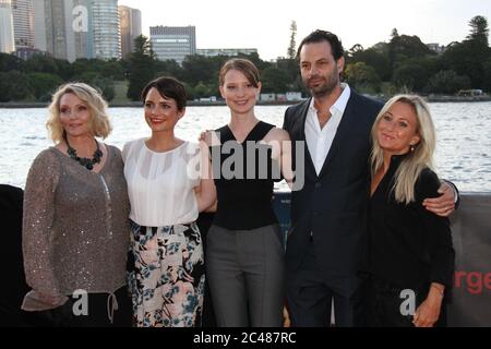 L-R: Author Robyn Davidson, Actress Jessica Tovey, Actress Mia ...