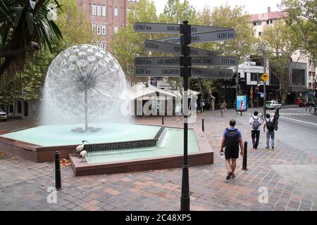 The Kings Cross Fountain is a well known landmark along Darlinghurst ...