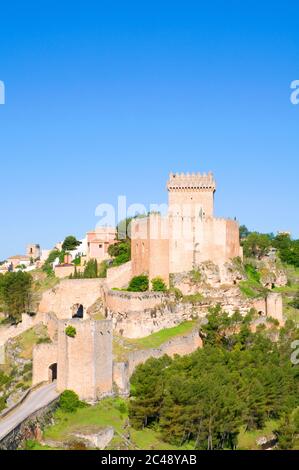 Spain, Castile-La Mancha, Alarcón, the Alarcón Castle, located at the ...